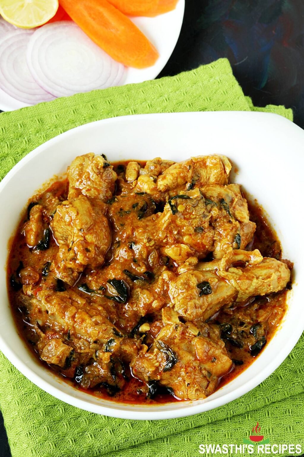 Methi Chicken Recipe - Swasthi's Recipes