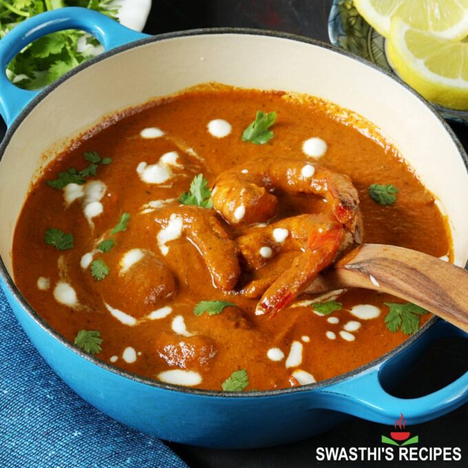 Shrimp Tikka Masala (Shrimp Masala) - Swasthi's Recipes
