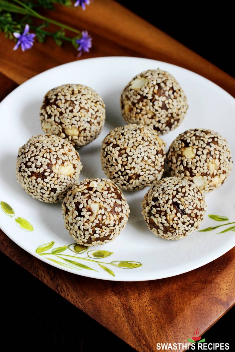Til Ke Laddu (Sesame Seeds Ladoo) - Swasthi's Recipes