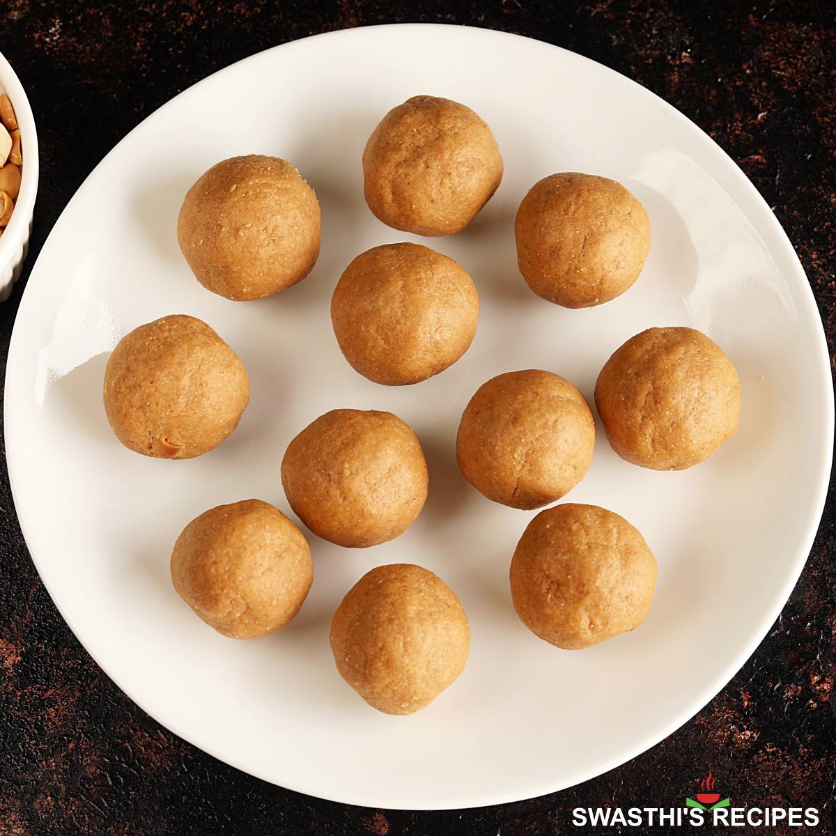 Peanut Ladoo Recipe - Swasthi's Recipes