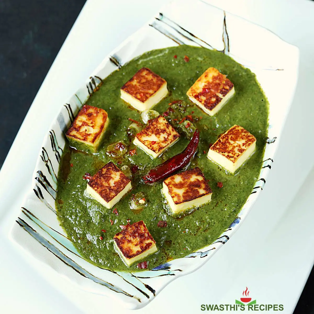 Saag Paneer Recipe - Swasthi's Recipes
