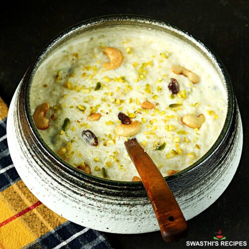 Indian Rice Pudding - Swasthi's Recipes