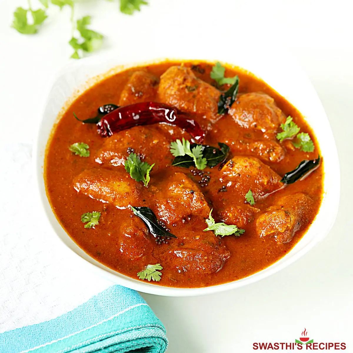 Chicken Madras Curry Recipe - Swasthi's Recipes