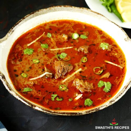Nihari Recipe - Swasthi's Recipes