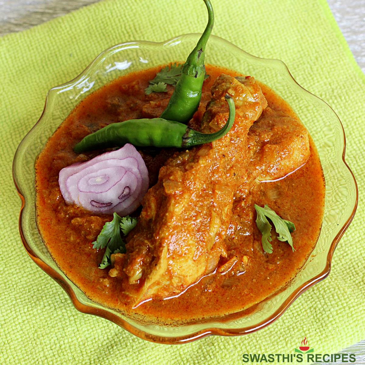 Andhra Chicken Curry Recipe (Kodi Kura) - Swasthi's Recipes