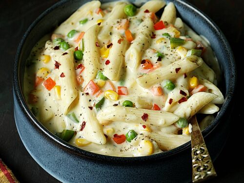 White Sauce Pasta Bechamel Sauce Pasta