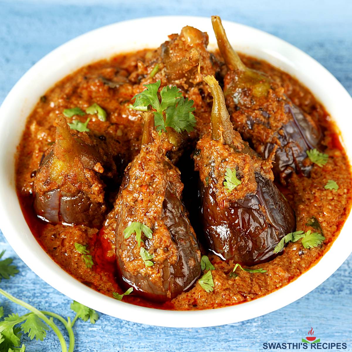 Bharwa Baingan Recipe - Swasthi's Recipes