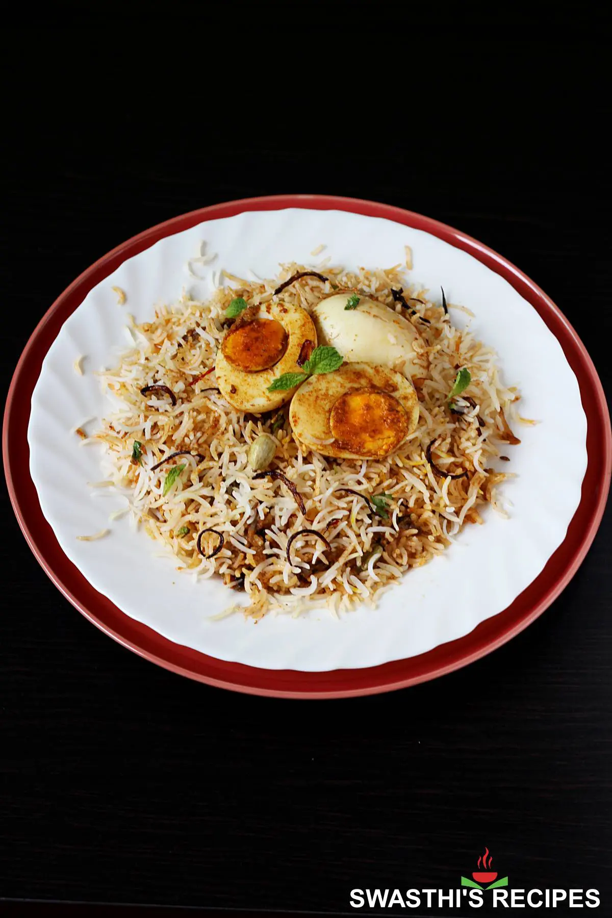 Hyderabadi Egg Dum Biryani (Anda Biryani) - Swasthi's Recipes