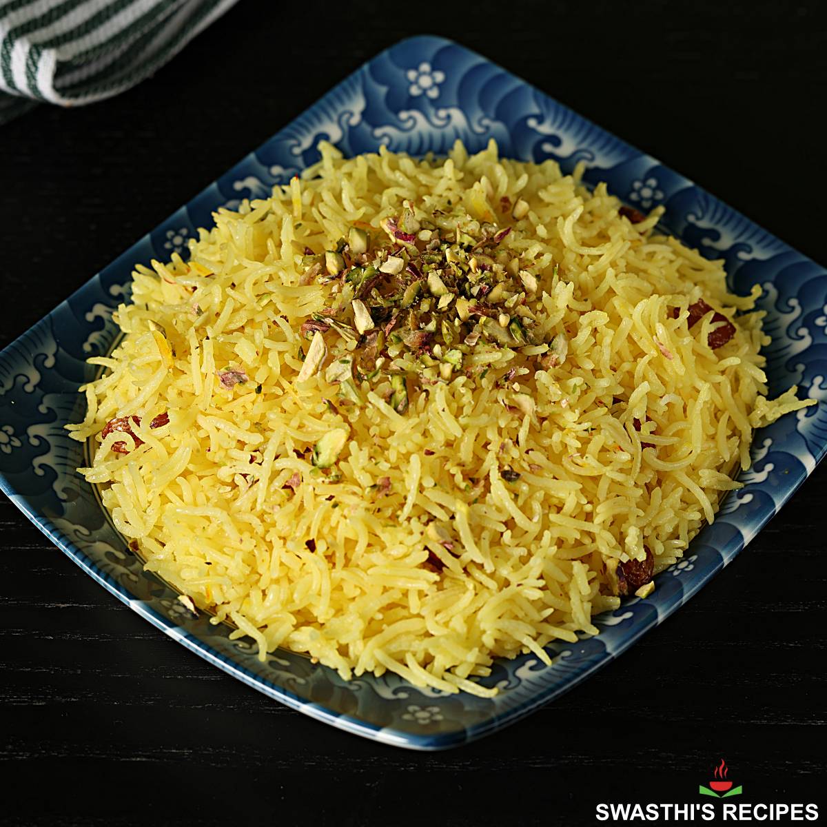 Saffron Rice (with Basmati) - Swasthi's Recipes