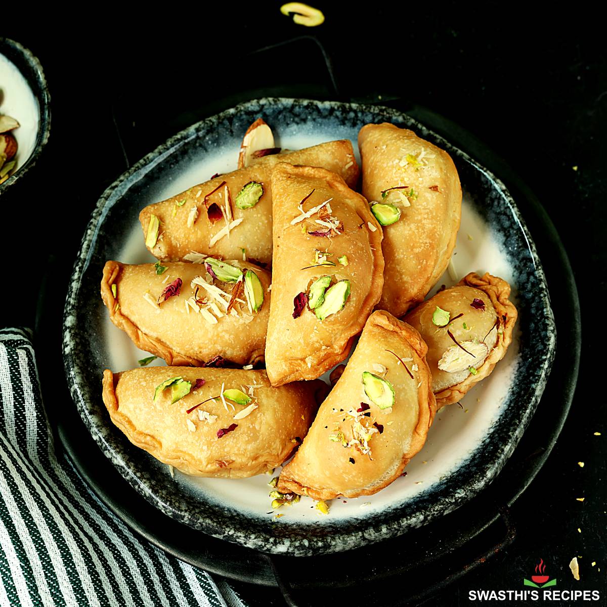 Gujiya Recipe for Diwali - Swasthi's Recipes