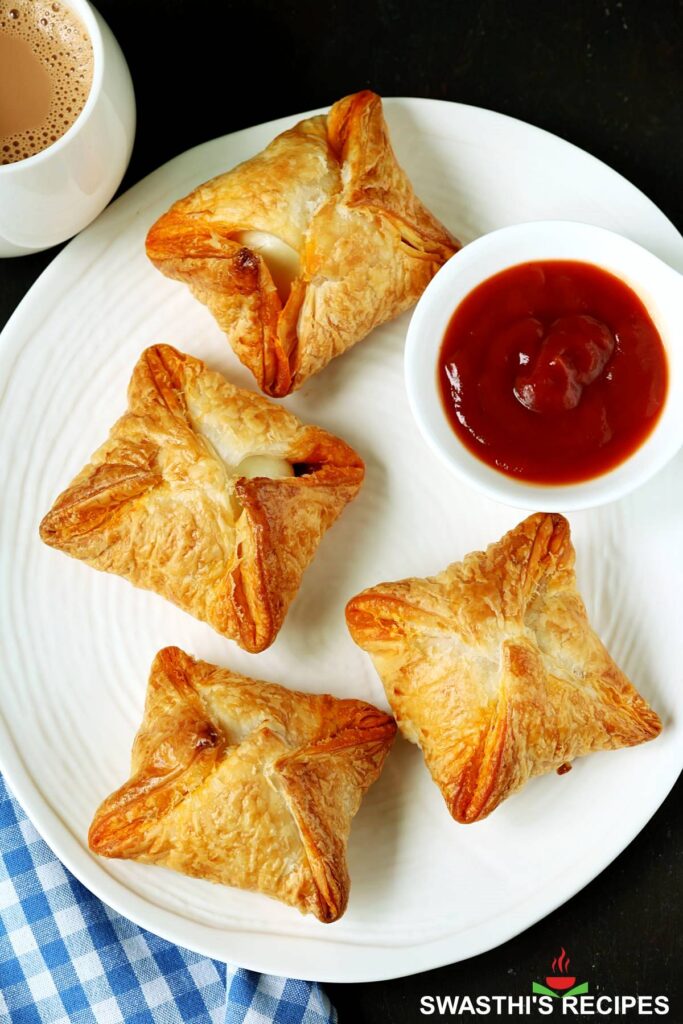 Egg Puffs Recipe (Bakery Style) - Swasthi's Recipes